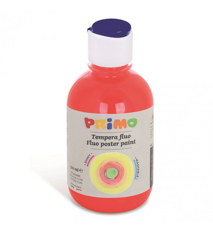 PRIMO Flacon Gouache Ready-Mix Fluo 300 ml with flow control cap Rouge ...